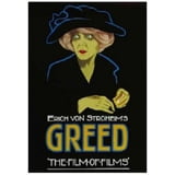 Greed Movie Poster Erich Von Stroheim 12x16 Print on Metal Sign 12in x ...