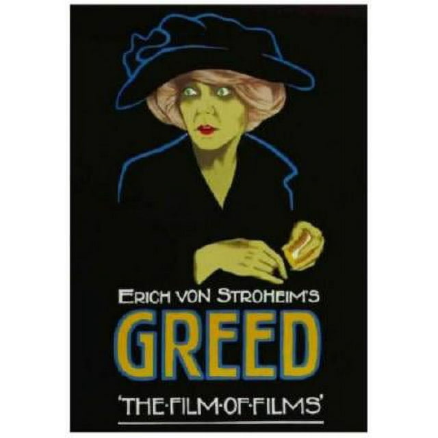 Greed Movie Poster Erich Von Stroheim 12x16 Print on Metal Sign 12in x ...