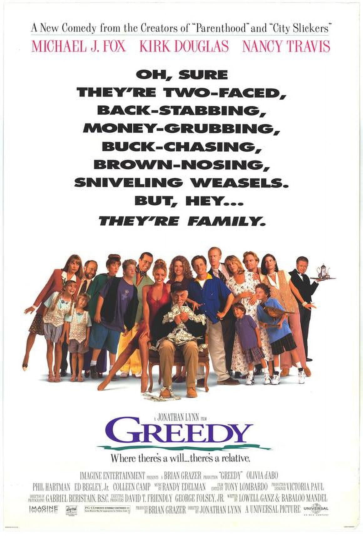 Greedy - movie POSTER (Style B) (11" x 17") (1994) - Walmart.com