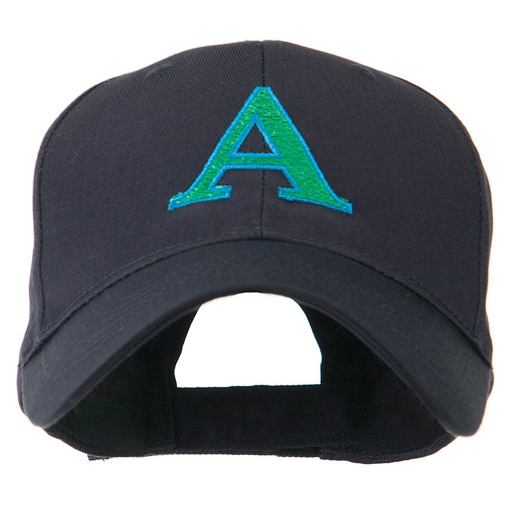 Greek Alphabet Alpha Embroidery Cap - Navy OSFM - Walmart.com