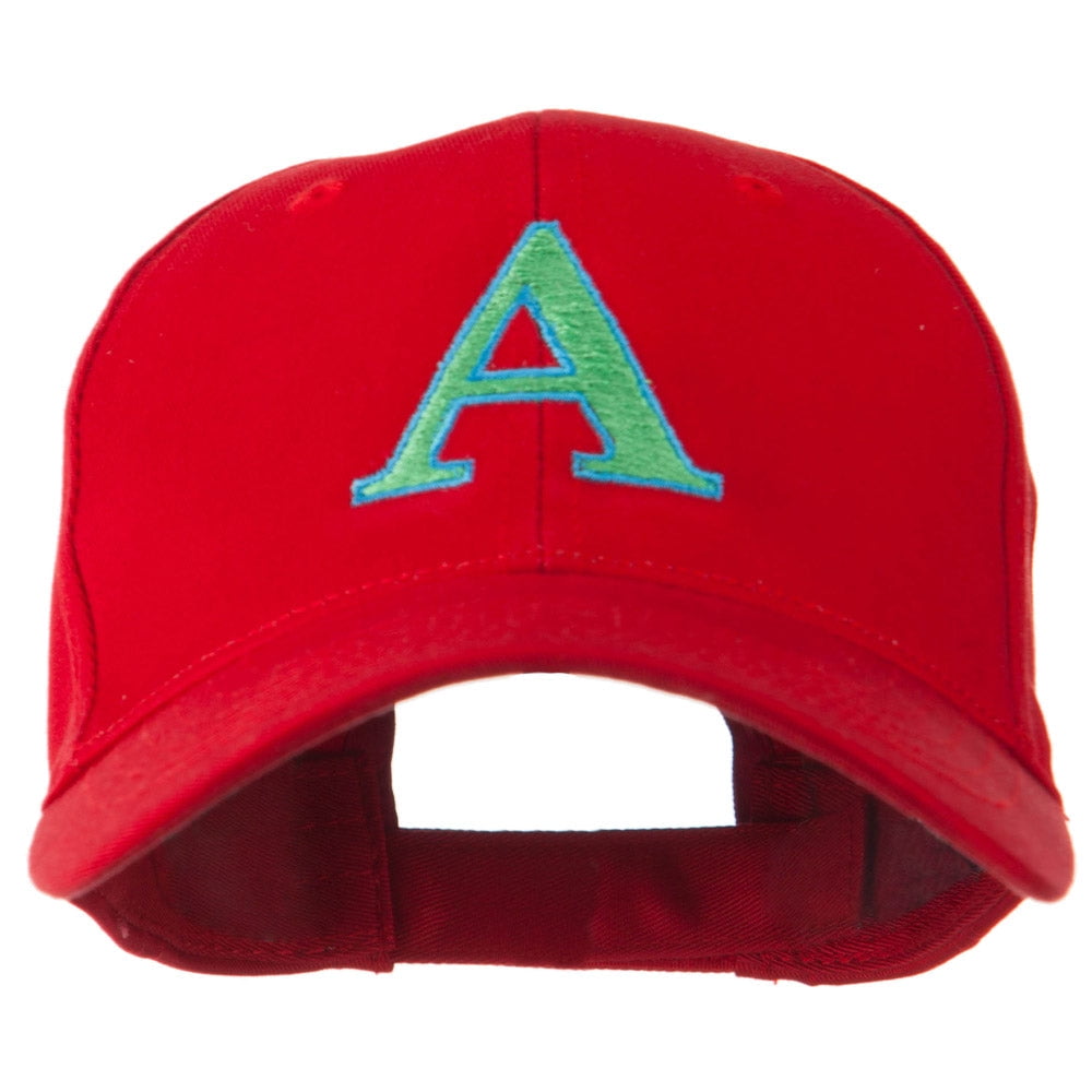 Greek Alphabet Alpha Embroidery Cap - Red OSFM - Walmart.com