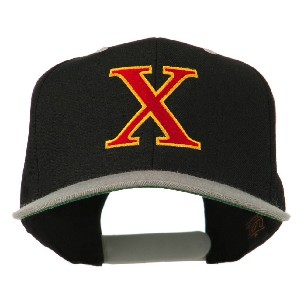 Greek Alphabet CHI Embroidered Cap - Black Silver OSFM - Walmart.com