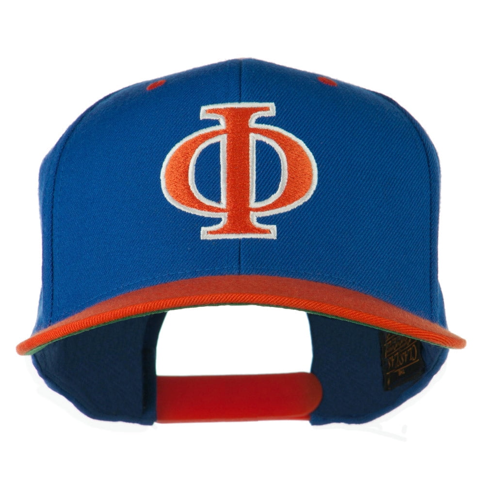 Greek Alphabet PHI Embroidered Cap - Royal Orange OSFM - Walmart.com