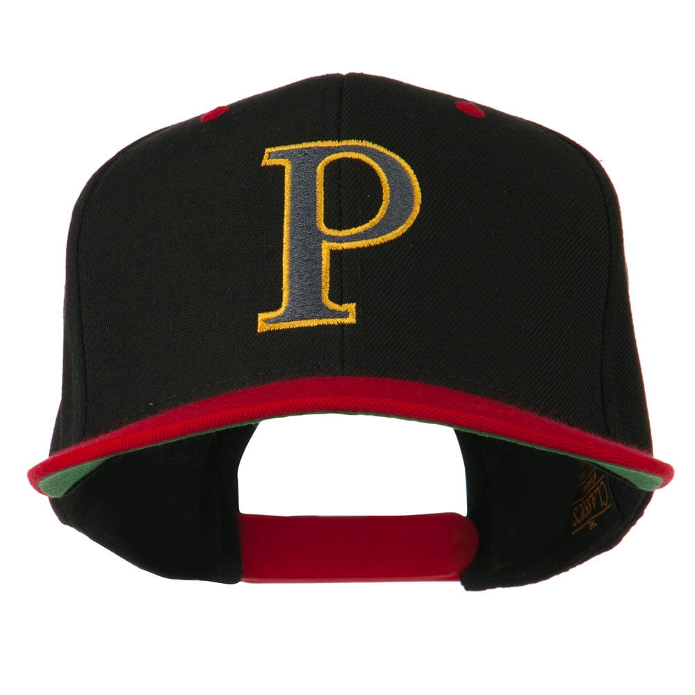 Greek Alphabet RHO Embroidered Two Tone Cap - Black Red OSFM - Walmart.com