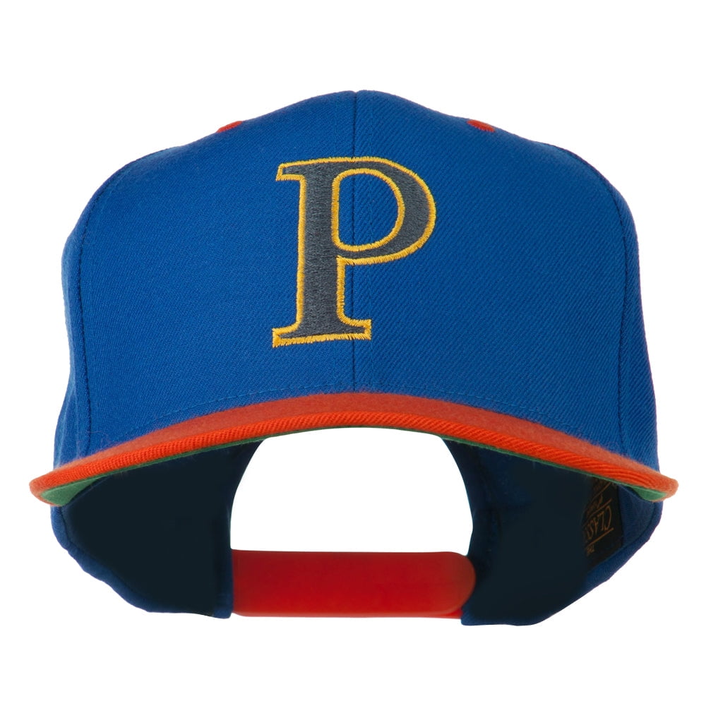 Greek Alphabet RHO Embroidered Two Tone Cap - Royal Orange OSFM ...