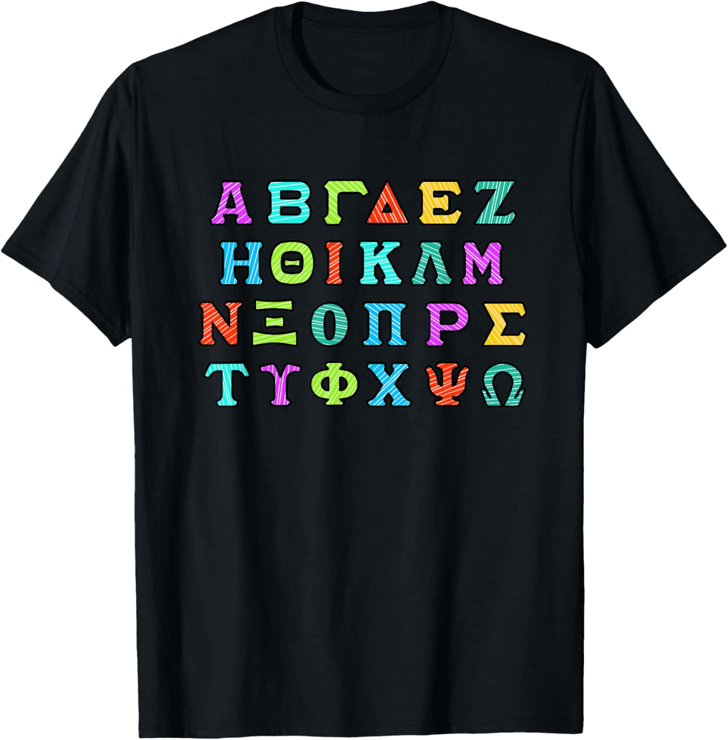 Greek Alphabet for Proud Greece Lover Hellas Ellas Love Mens T-Shirt ...