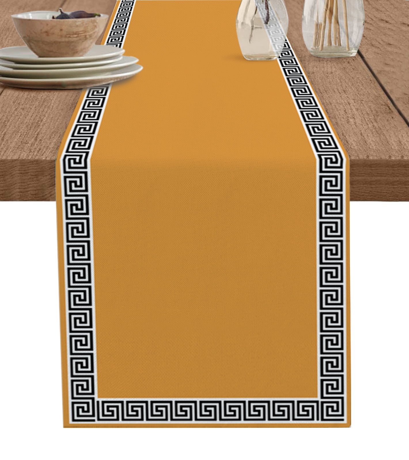 Greek Border Style Pattern Table Runner Home Wedding Table Flag Mat ...