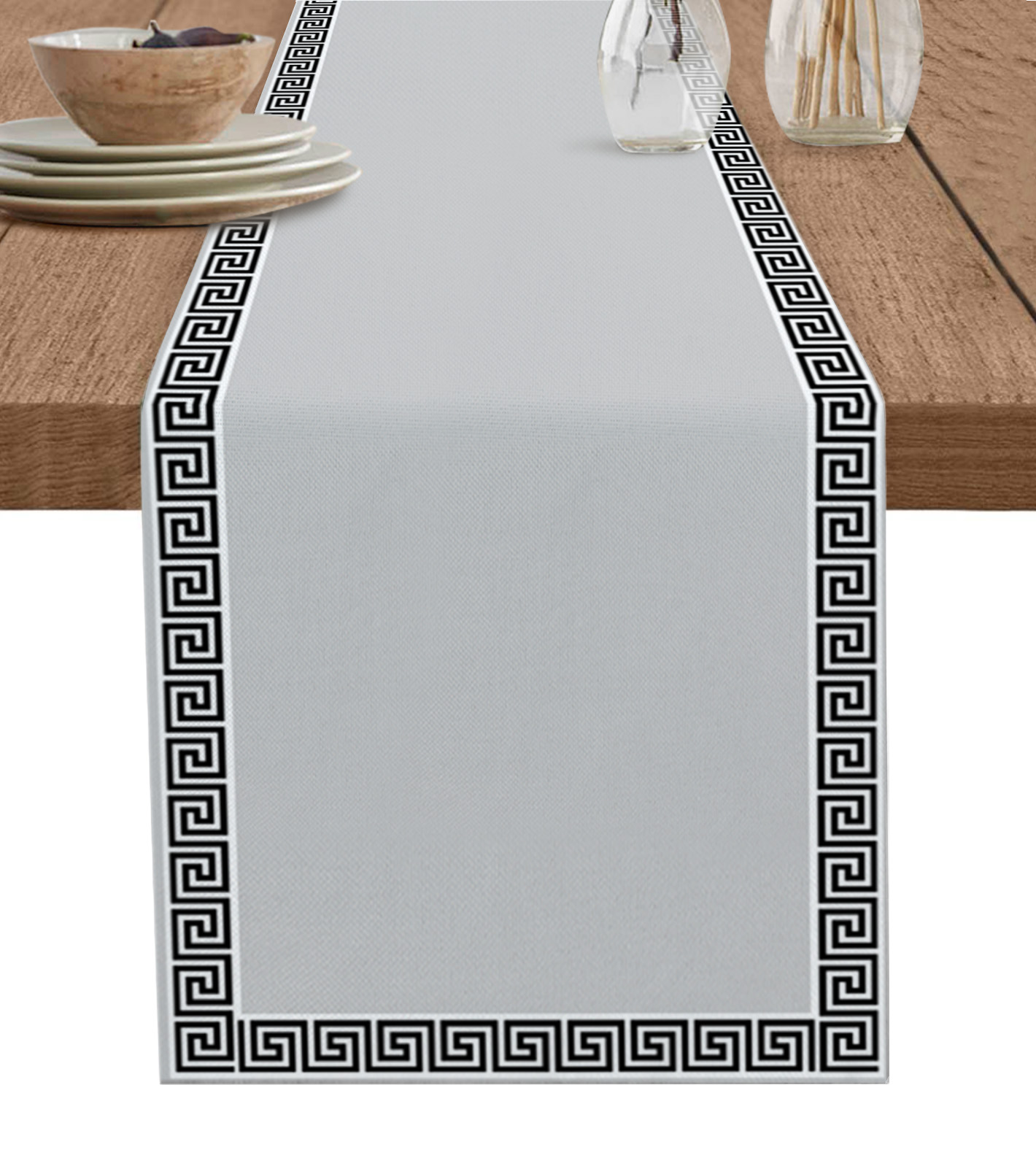 Greek Border Style Pattern Table Runner Home Wedding Table Flag Mat ...