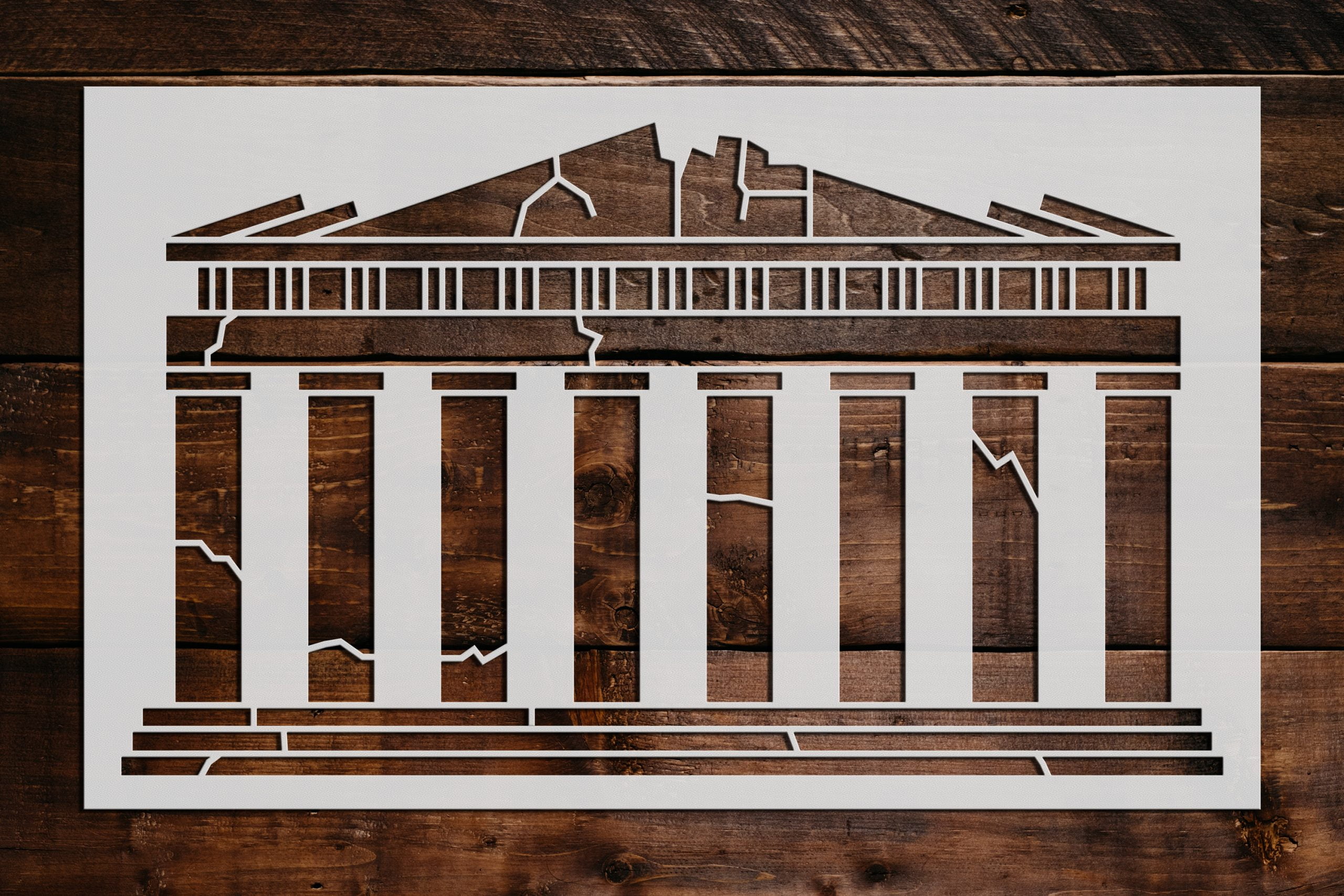 Greek Building Stencil - Art and Wall Stencil (18"x12") - Walmart.com