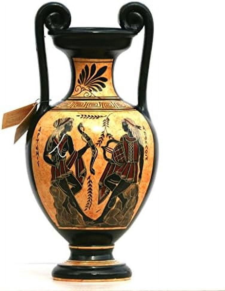 Greek Ceramic Amphora Jar Vase Pot Painting Goddess Artemis God Apollo ...