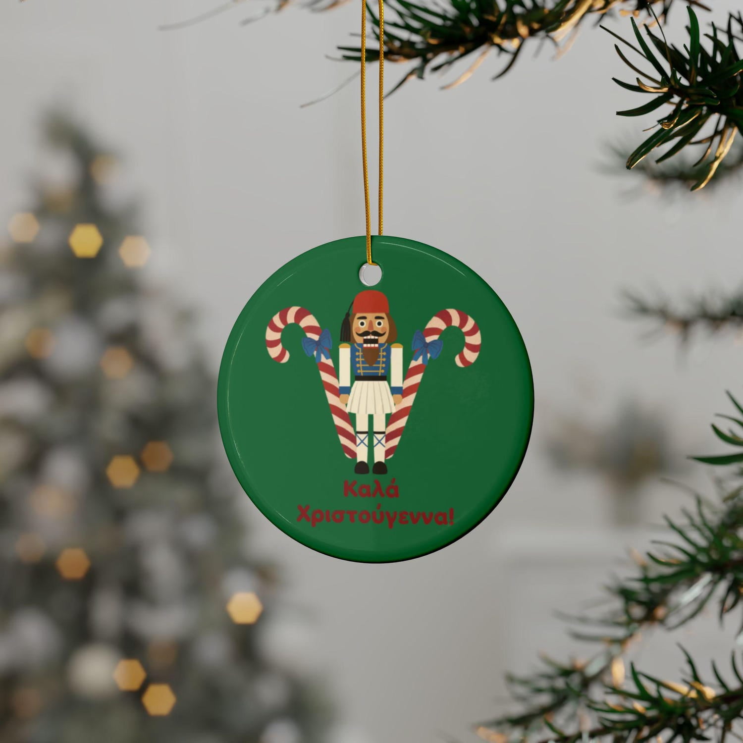 Greek Evzone Nutcracker Ceramic Christmas Ornament - Walmart.com