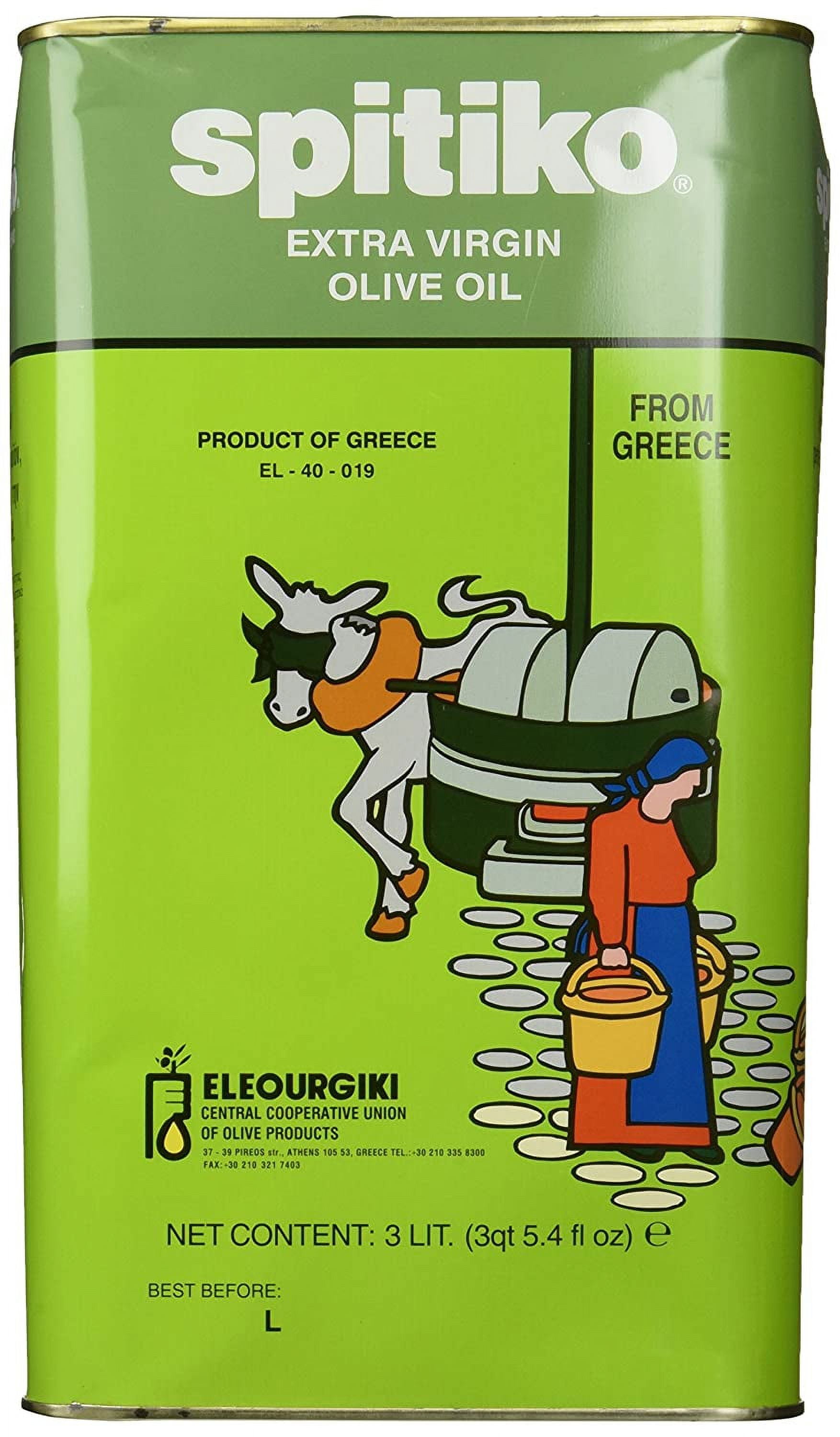 Greek Extra Olive Oil 3 liter can - Walmart.com