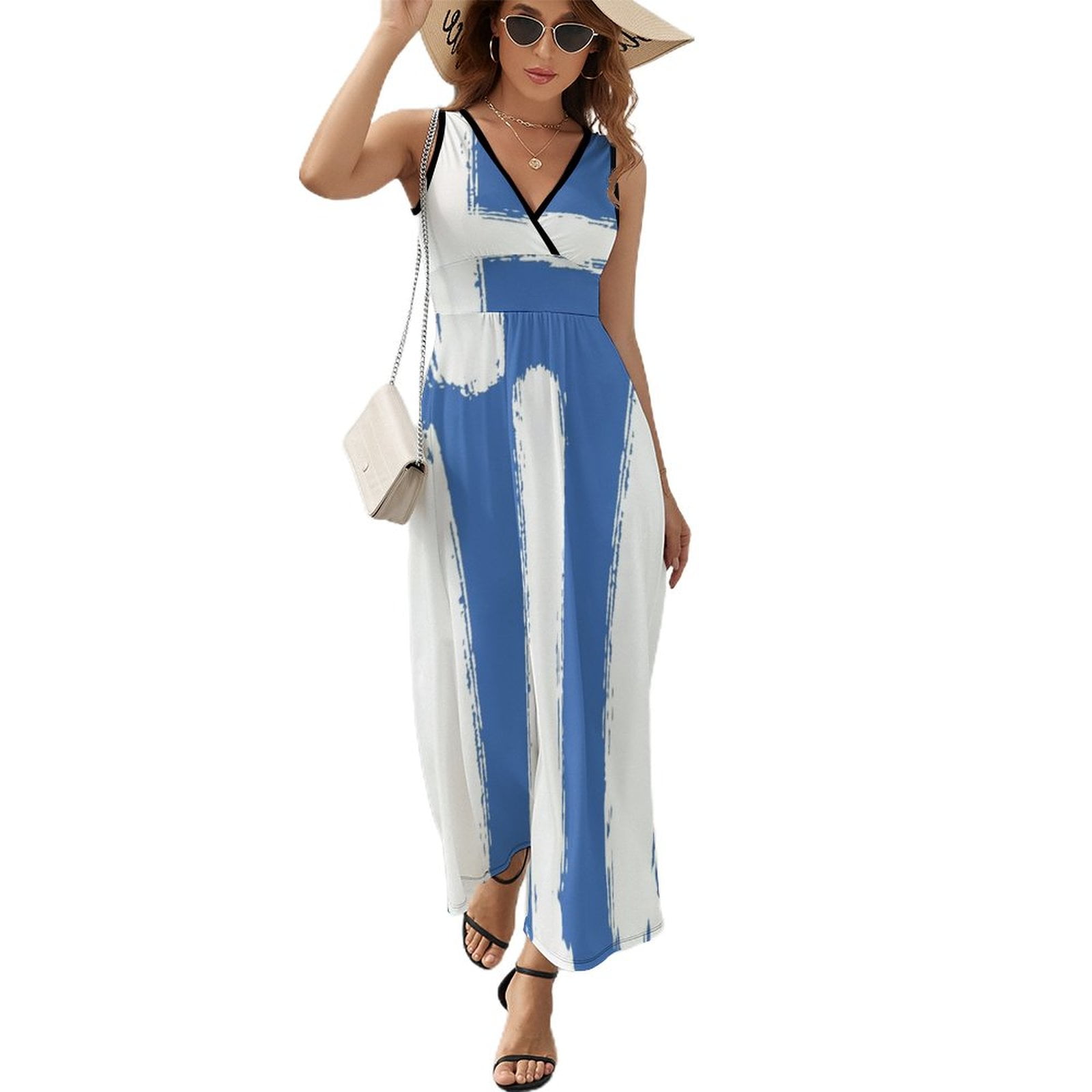 Greek Flag Growing Up Greek Greece Sleeveless Dress Prom gown short ...