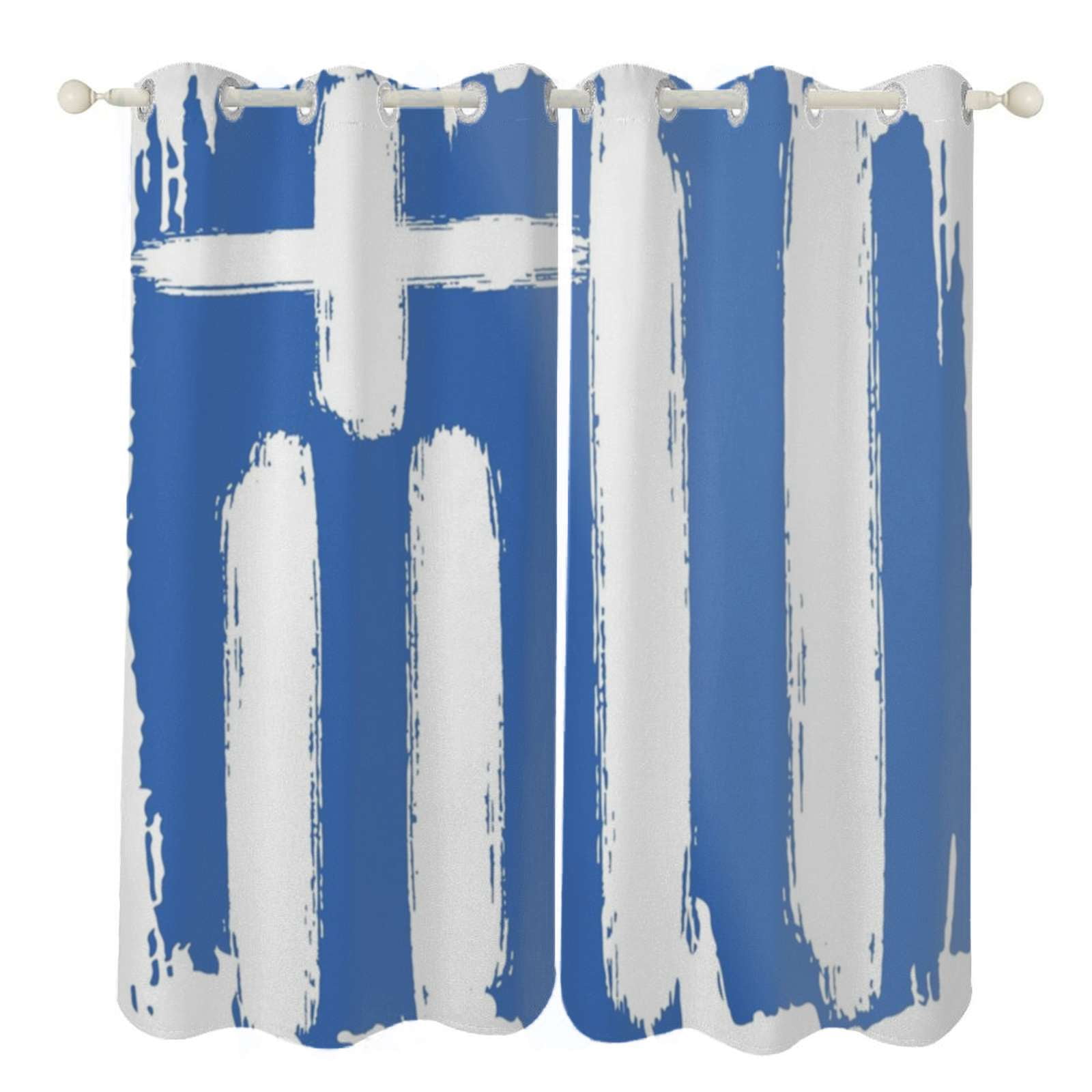 Greek Flag Growing Up Greek Greece Sunshade Curtains Home Bedroom ...