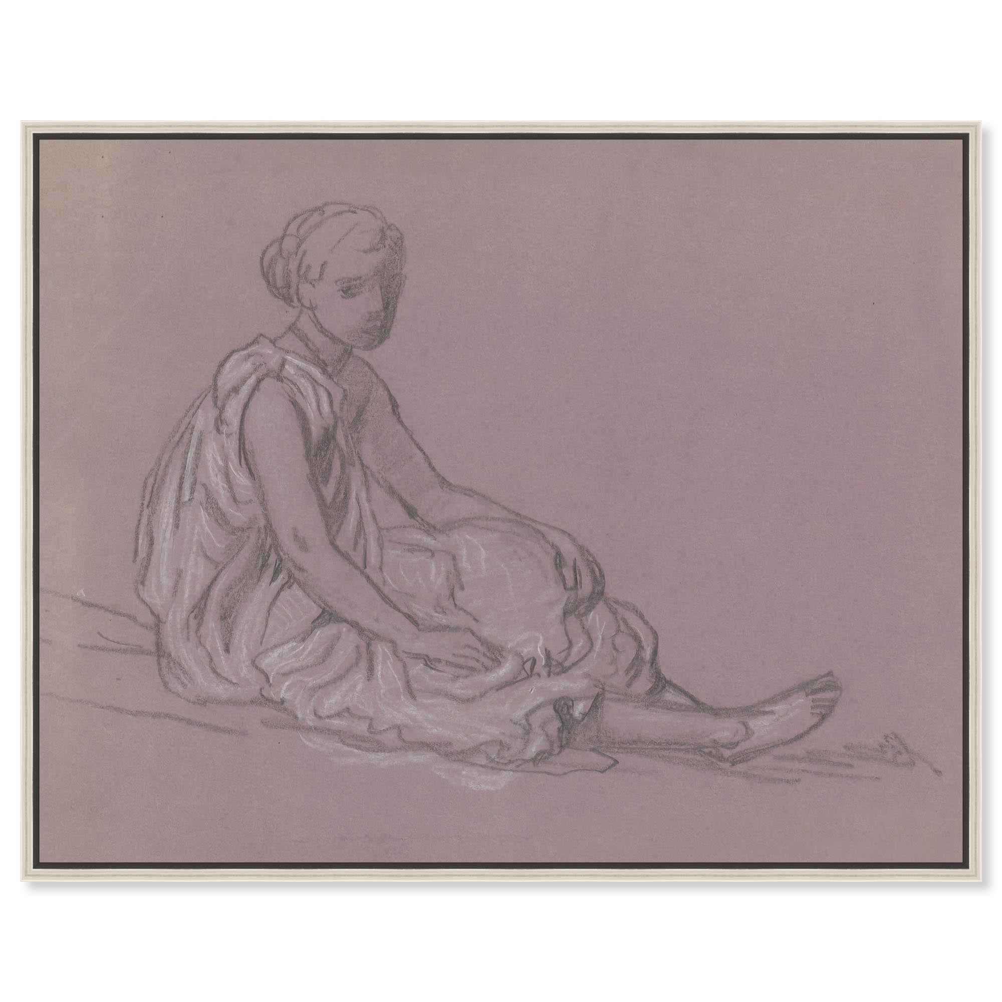 Greek Girls Bathing Canvas Vintage Art Prints by Art Remedy, Silver ...