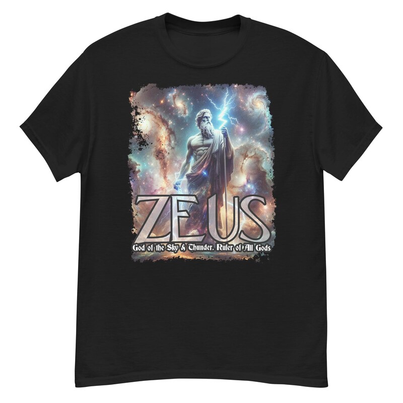 Greek God Zeus Graphic TShirt Ancient Mythology Thunder Legend Gift,for ...