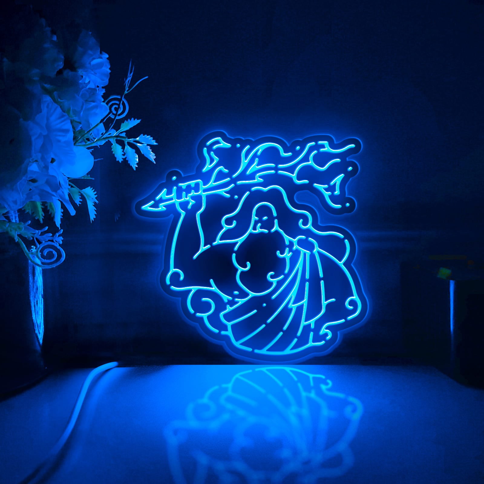 Greek God Zeus Led Light Box, Dimmable Neon-Like Light Signs USB Power ...