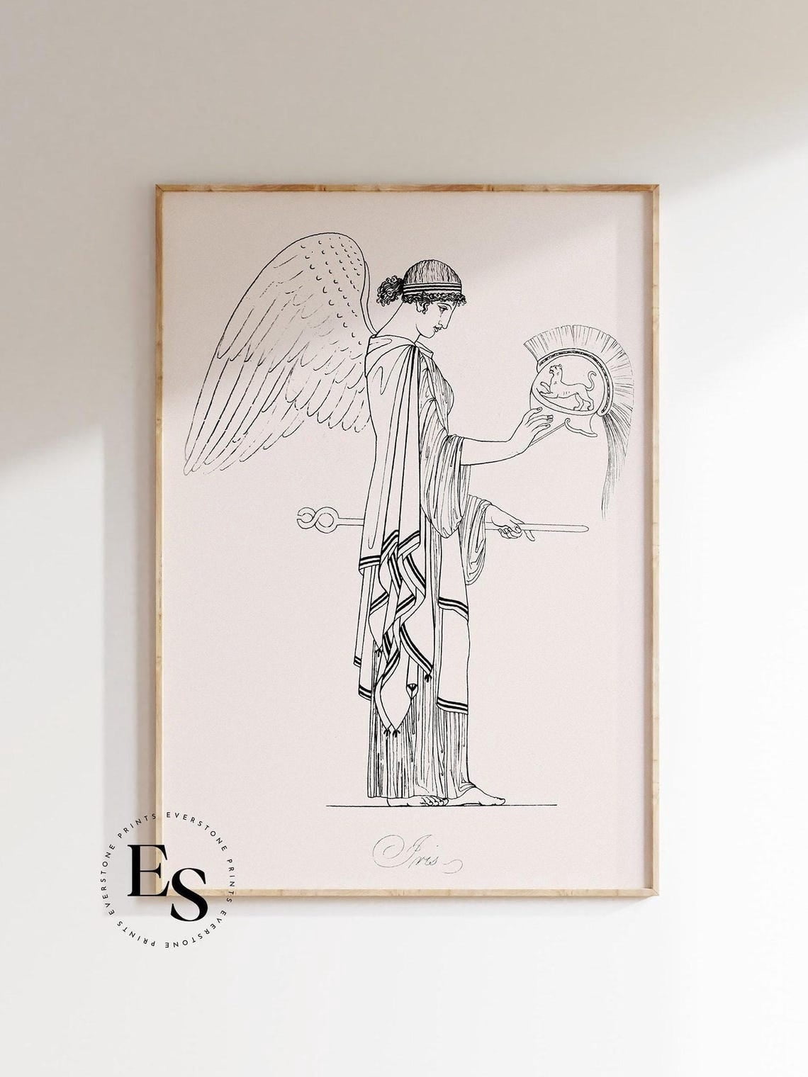 Greek Goddess Iris Art, Greek Mythology Print, Ancient Greek Art ...