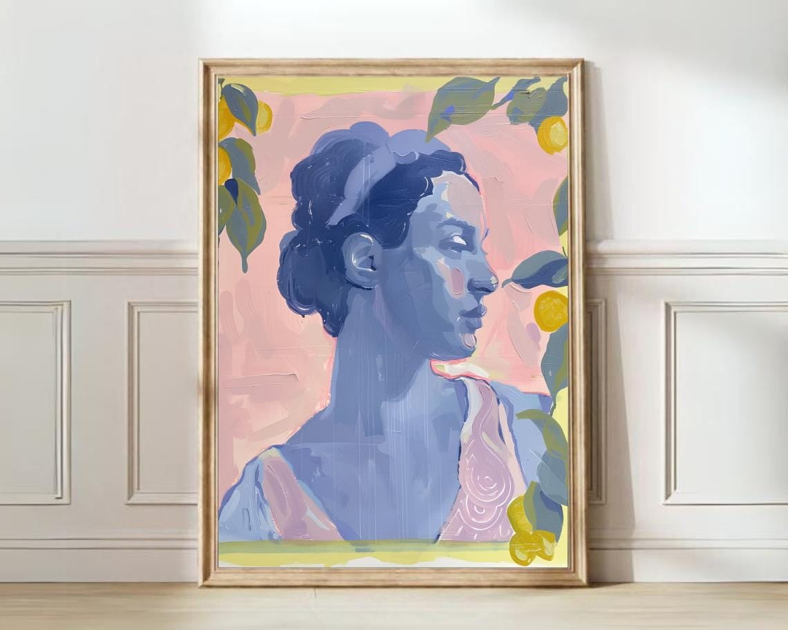 Greek Goddess Print Greek Woman Painting Colorful Illustration Henri Matisse Colorful Summer ...