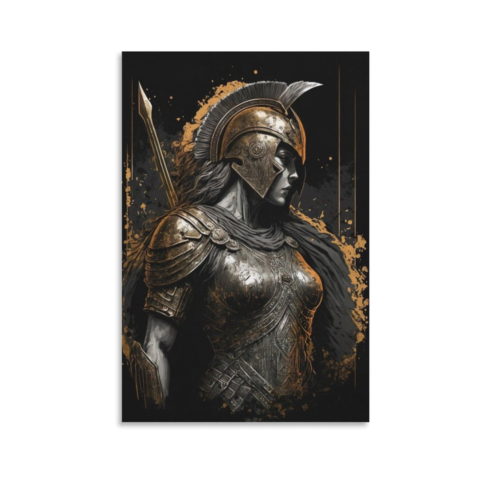 Greek Goddess of Wisdom Athena Poster Posters Art Print Wall Photo ...