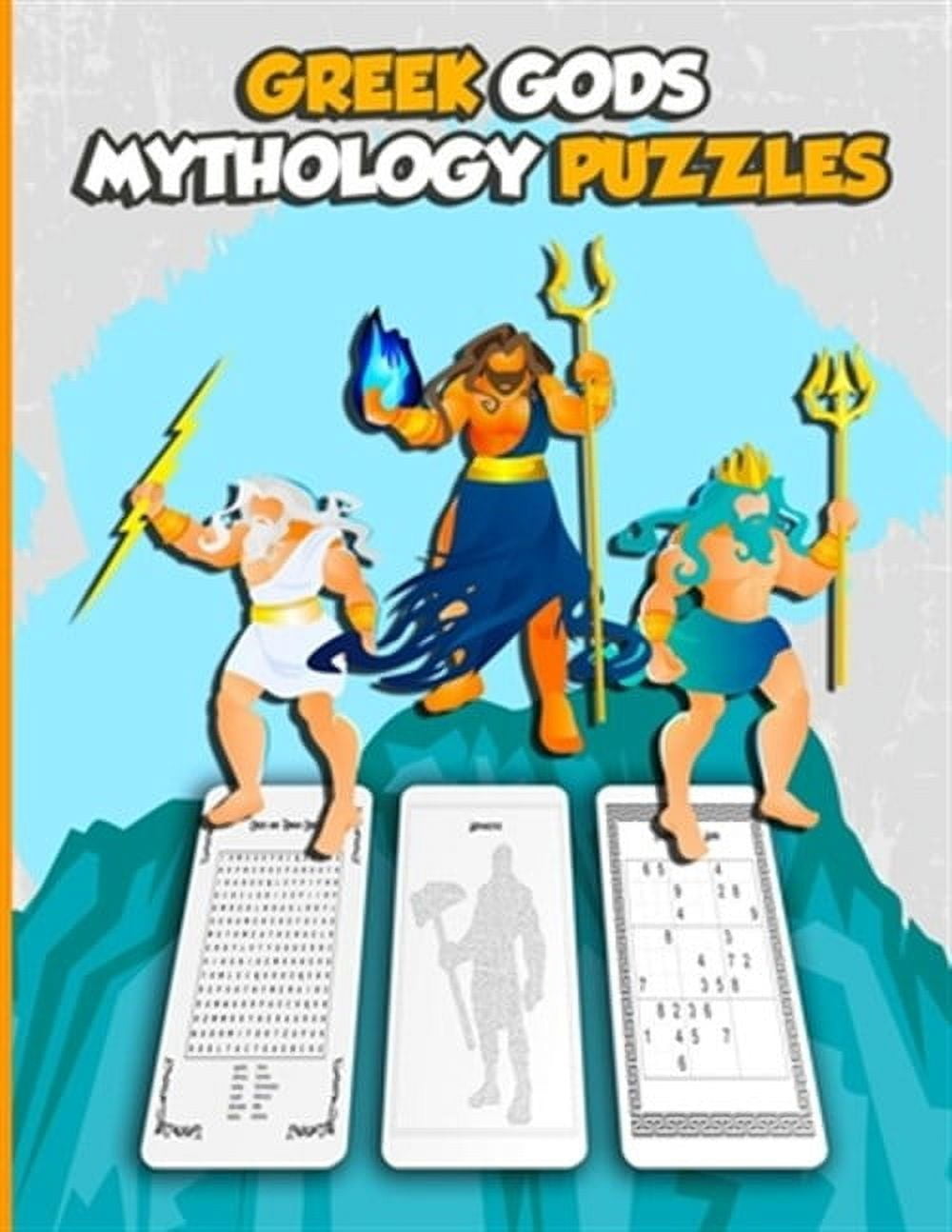 Greek Gods MythologY Puzzles: Large Print Word Search and Intricate ...
