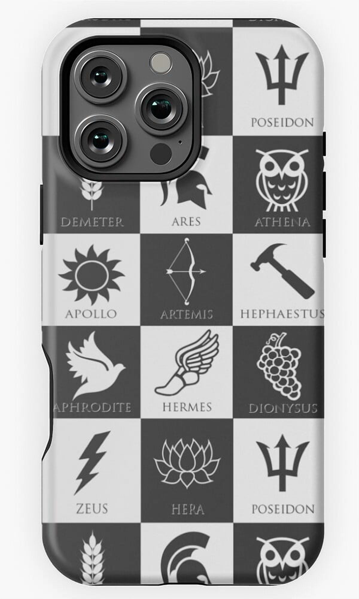 Greek Gods Mythology Olympian Art iPhone 11–16 Pro Max Compatible Phone ...