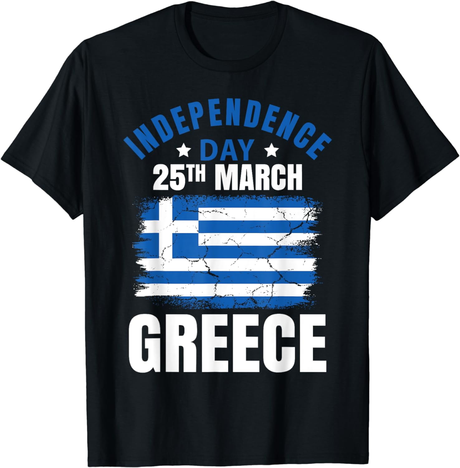 Greek Independence Day 25th March Patriotic Greece Flag T-Shirt ...