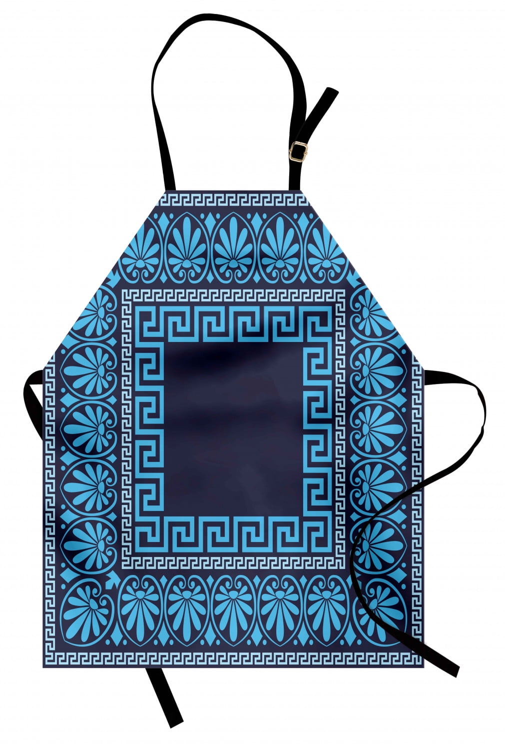 Greek Key Apron Grecian Meandros Pattern with Intricate Lines Floral ...