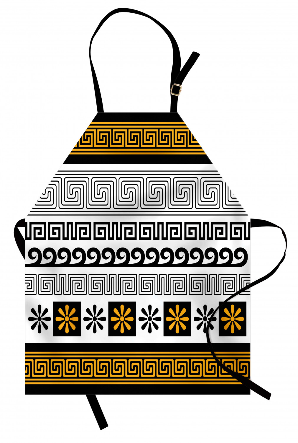 Greek Key Apron Set of Traditional Ornaments from Greece Historical and ...