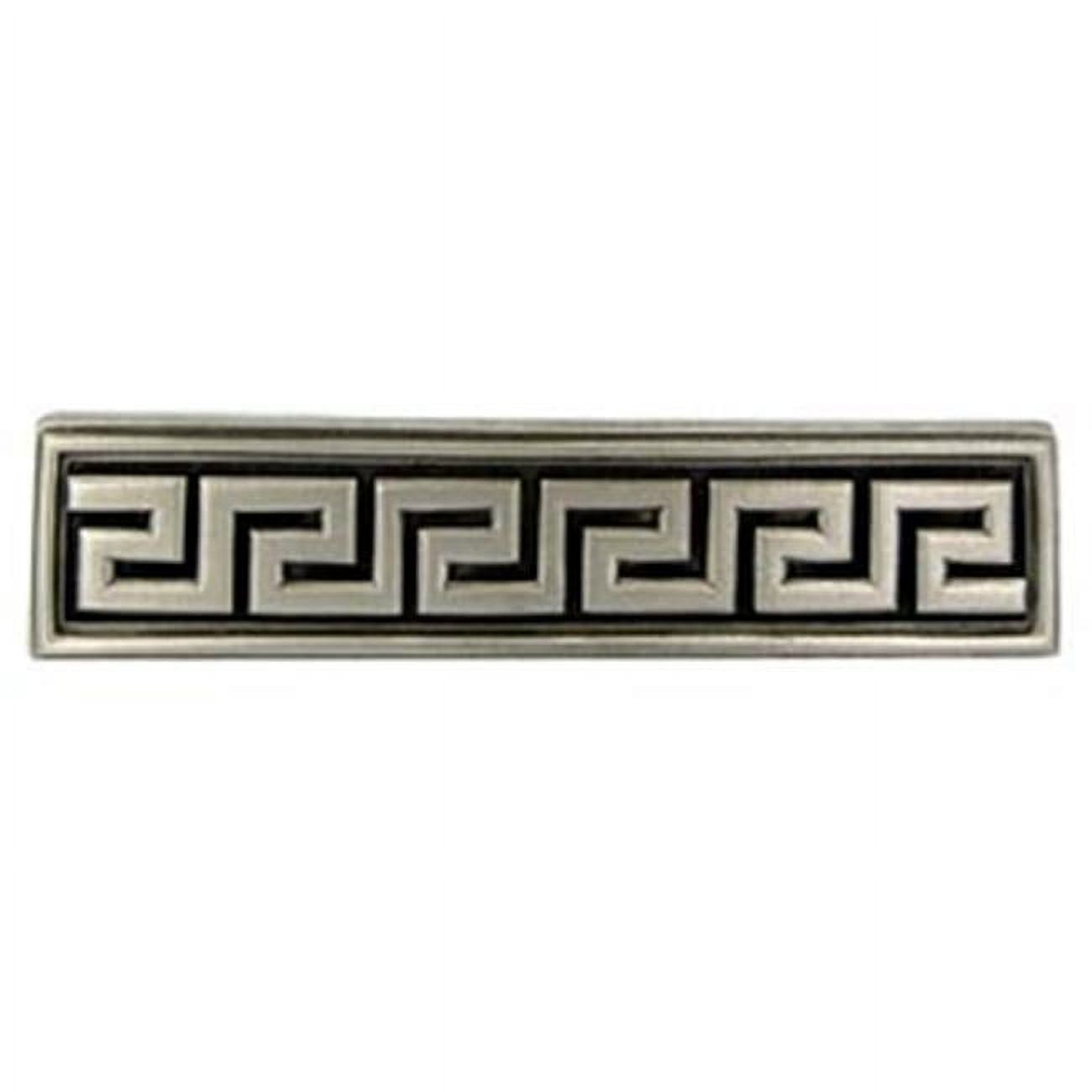 Greek Key Olympia 3 in. Center to Center Pull in Satin Pewter - Walmart.com