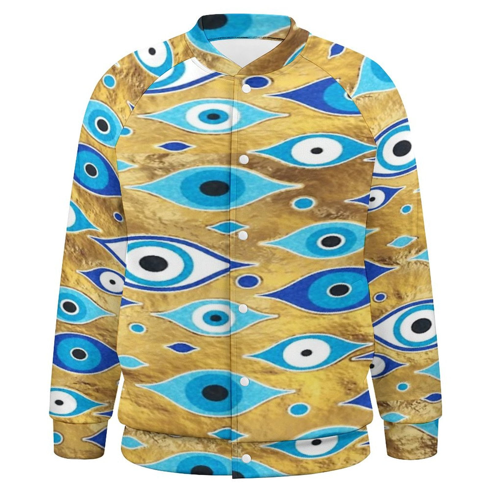 Greek Mati Mataki - Matiasma Evil Eye Pattern Baseball Jersey Fashion ...