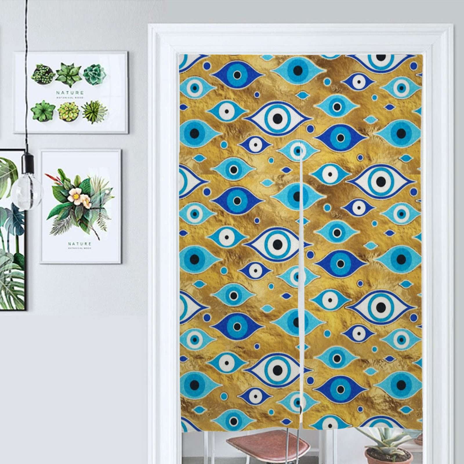 Greek Mati Mataki - Matiasma Evil Eye Pattern Door Curtain Nordic ...