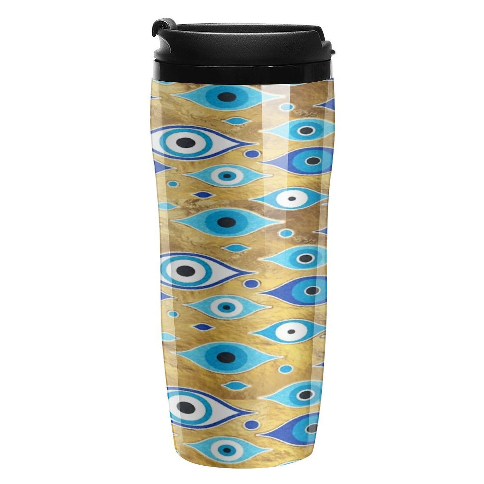 Greek Mati Mataki - Matiasma Evil Eye Pattern Double Walled Coffee Cup ...