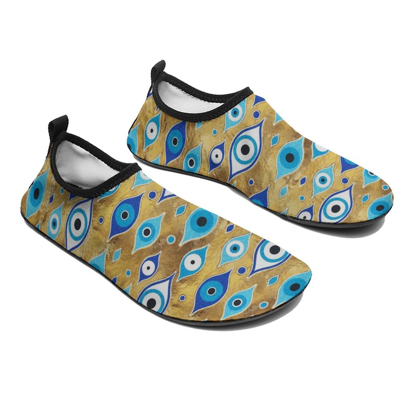 Greek Mati Mataki - Matiasma Evil Eye Pattern Water Shoes Beach Slip-on ...
