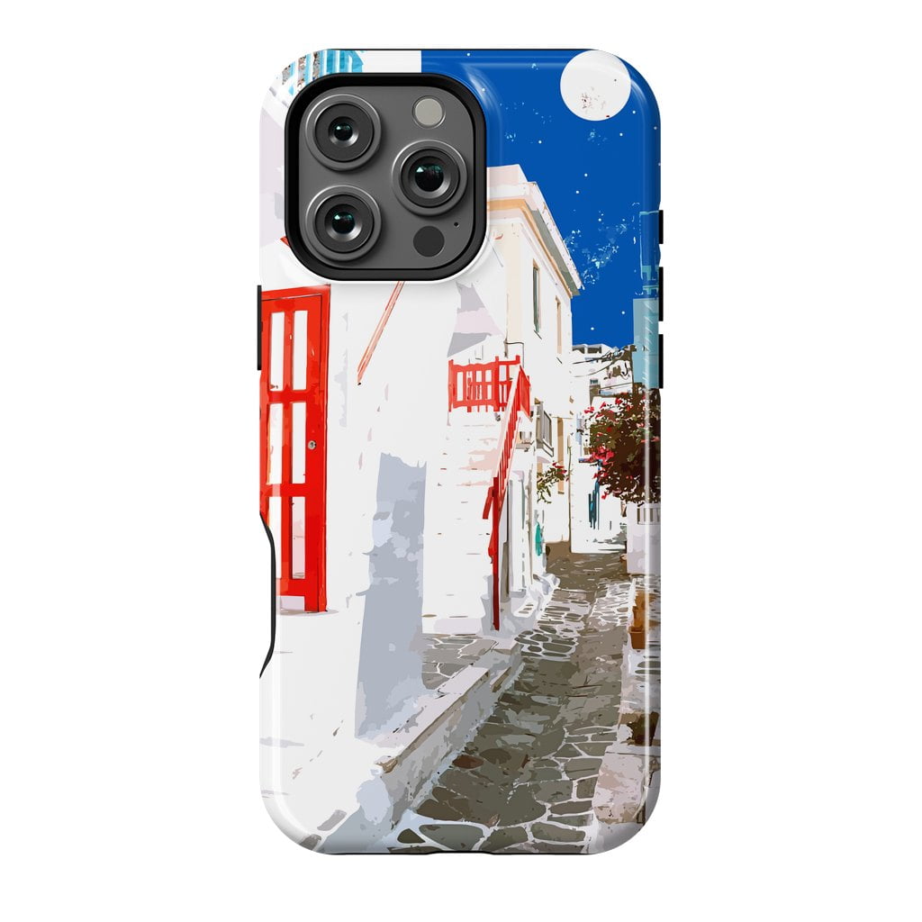 Greek Memory Lane Travel Phone Case for iPhone 16 15 14 13 12 11 Pro ...