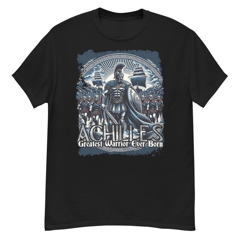Greek Mythology Achilles Warrior Graphic TShirt Ancient Epic Saga Gift ...