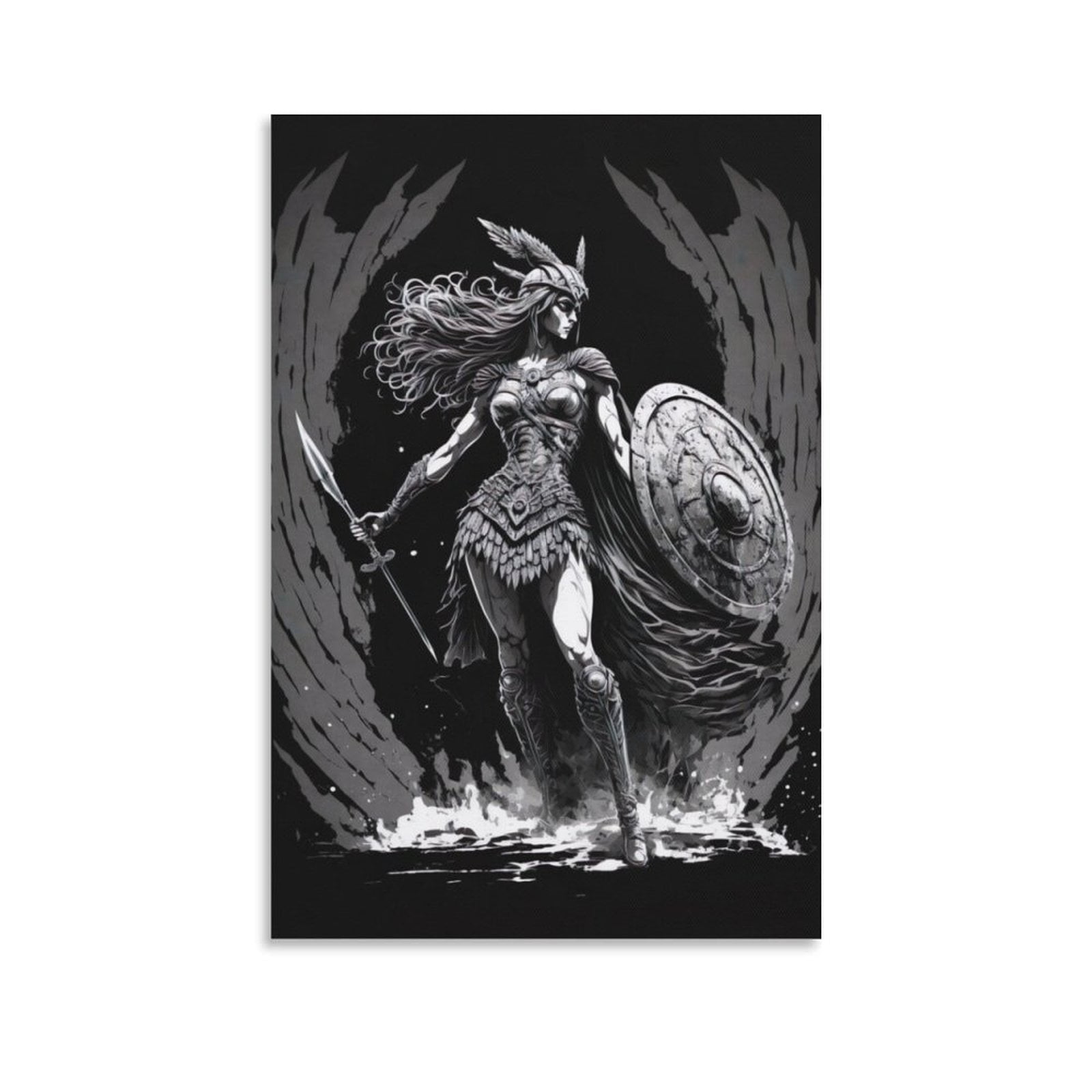 Greek Mythology Athena Warrior Poster Picture Print Wall Art Poster ...