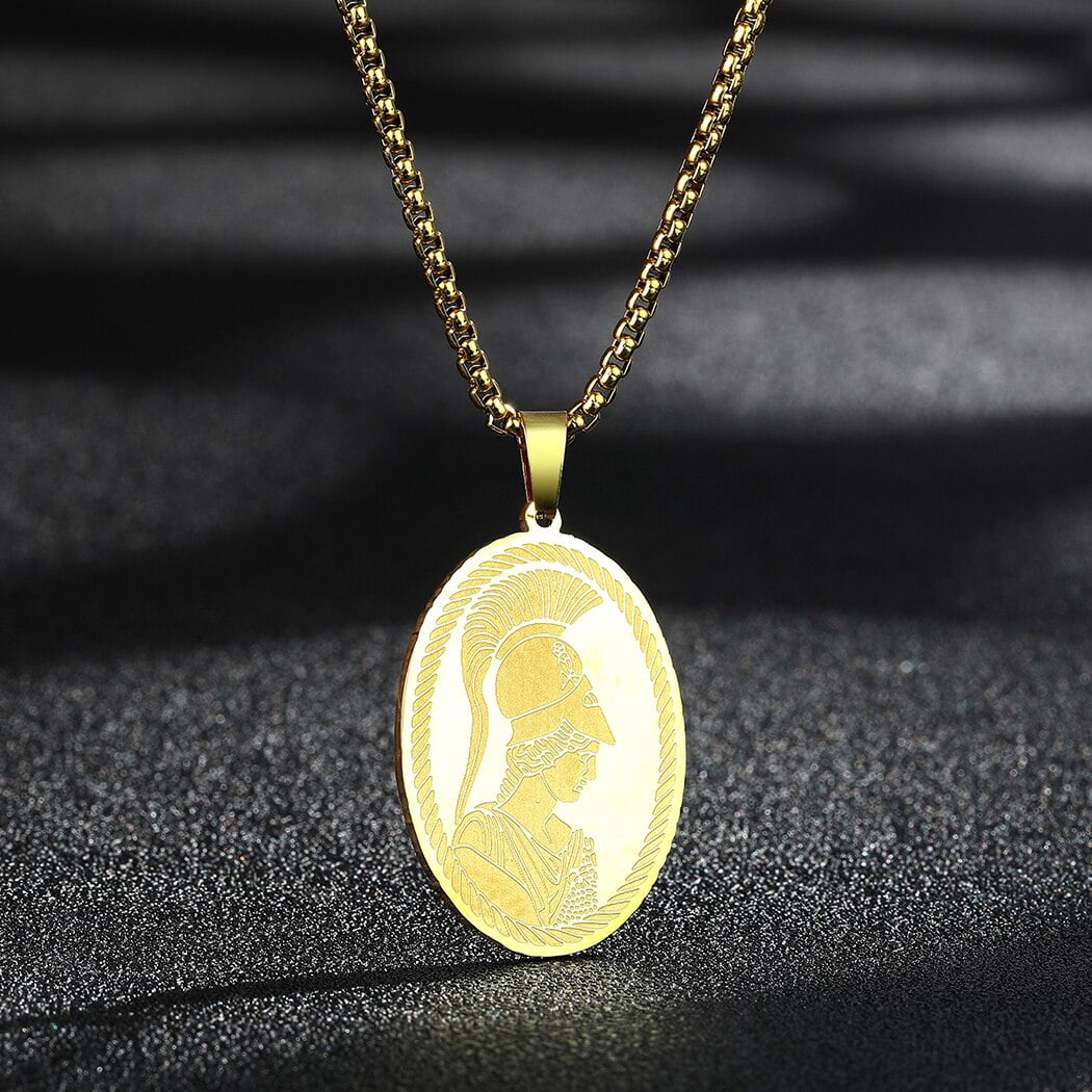 Greek Mythology Athena the Goddess of Wisdom Necklace For Women Men ...