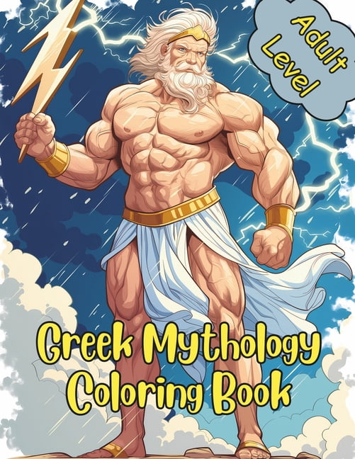 Greek Mythology Coloring Book: An Enchanting World of Muscular Greek ...