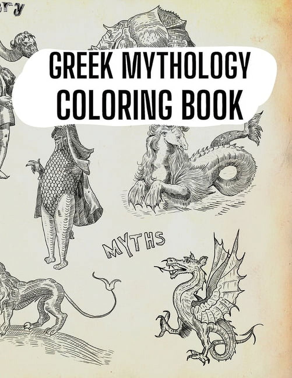 Greek Mythology Coloring Book: Gods, Heroes and Legendary Creatures of ...