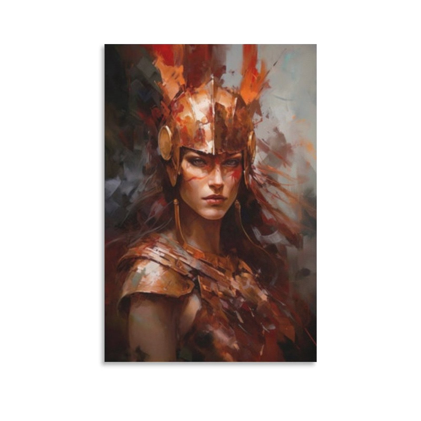 Greek Mythology Goddess Athena Wartime Portrait Poster Room Aesthetic ...