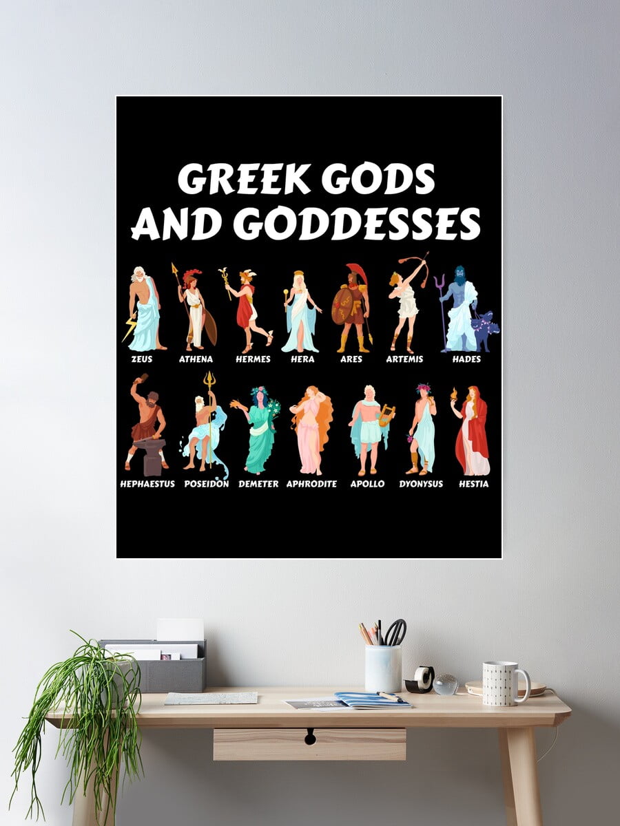 Greek Mythology Gods - Mythology Ancient Gods Poster Wall Art, Modern ...
