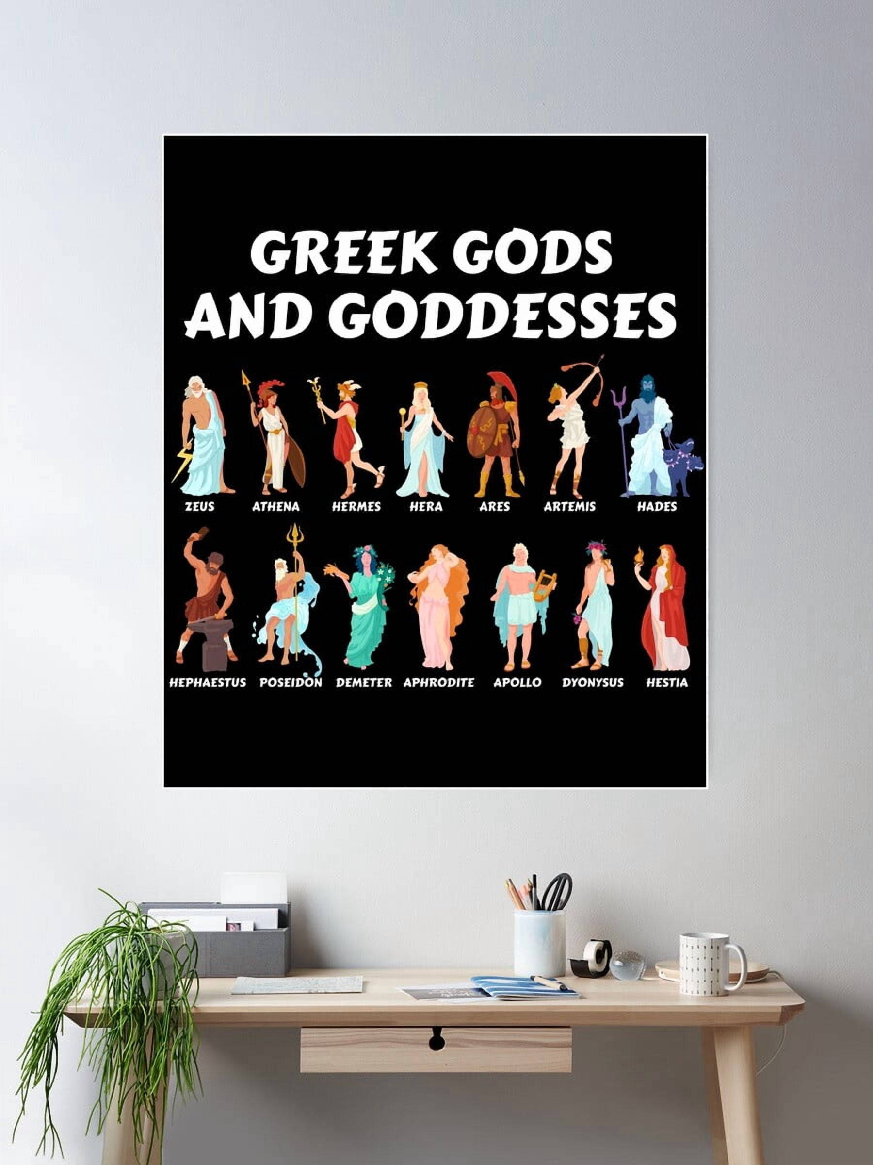 Greek Mythology Gods - Mythology Ancient Gods Poster Wall Art, Modern ...