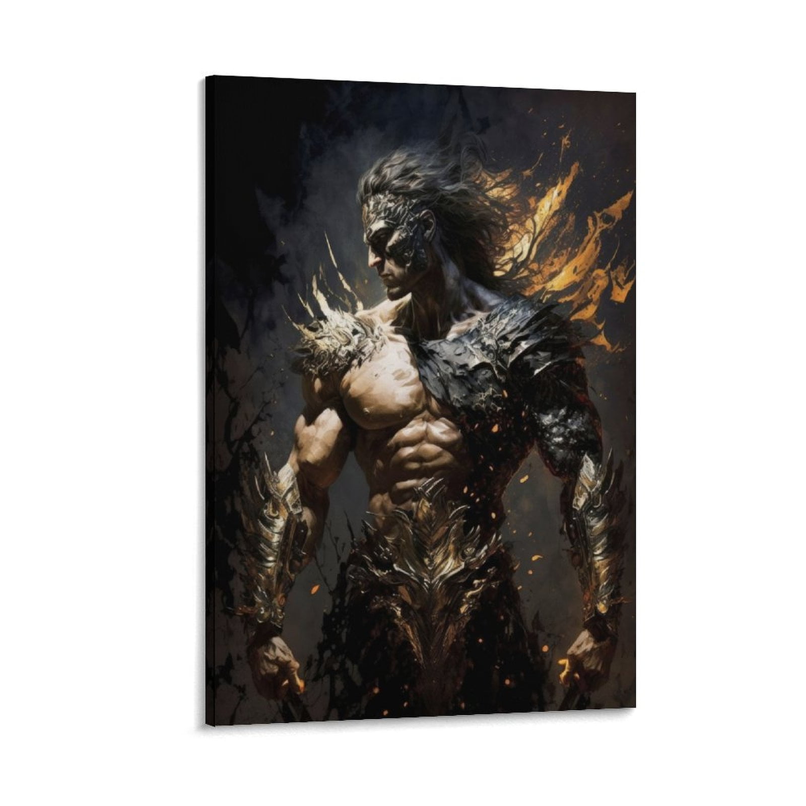 Greek Mythology Gods Poster Warrior Canvas Art Poster and Wall Art ...