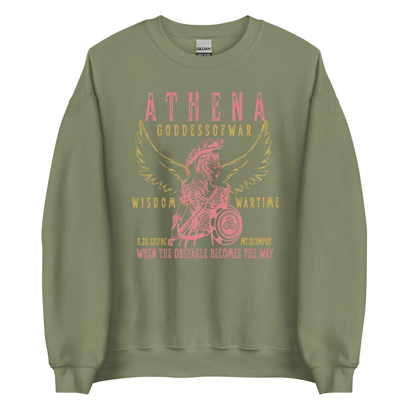 Greek Mythology Inspired Band Style Tee, Athena Goddess of War Theme ...