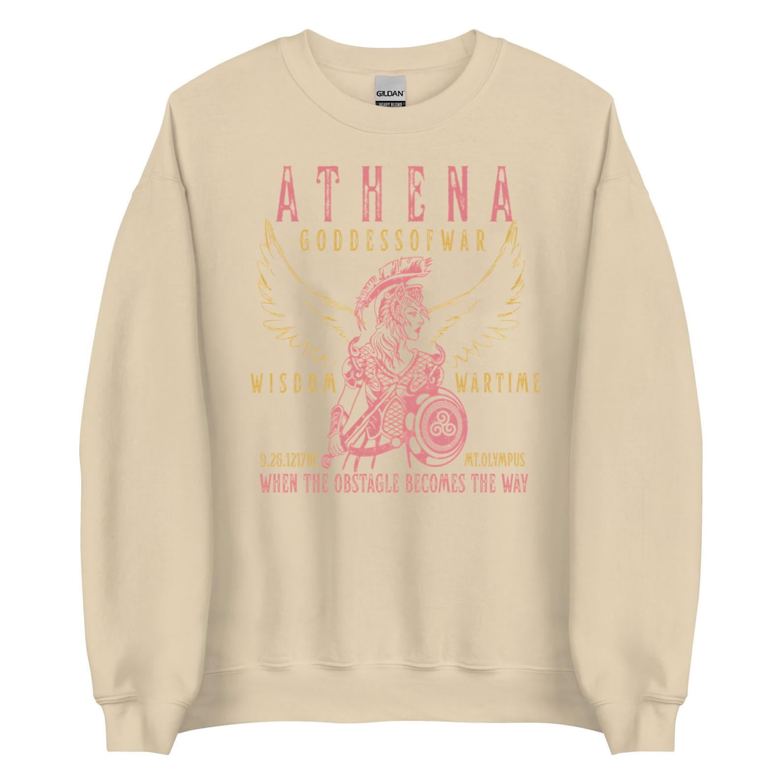 Greek Mythology Inspired Band Style Tee, Athena Goddess of War Theme ...
