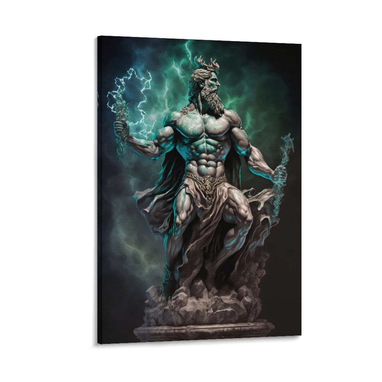 Greek Mythology Mighty Zeus Poster Poster Cool Artworks Painting Wall ...