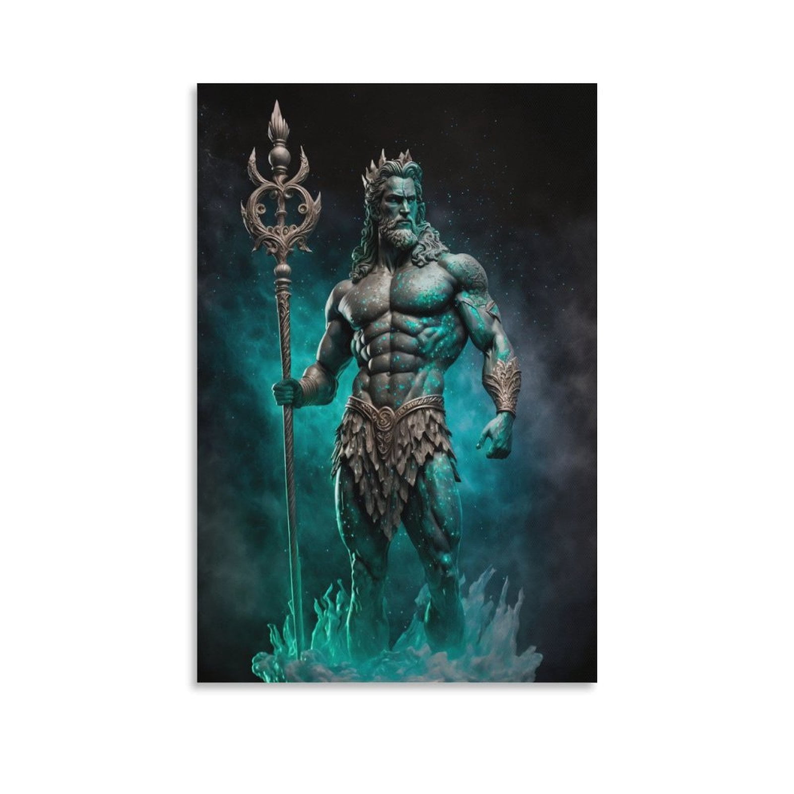 Greek Mythology Poseidon God of The Seas Poster Posters Wall Art ...