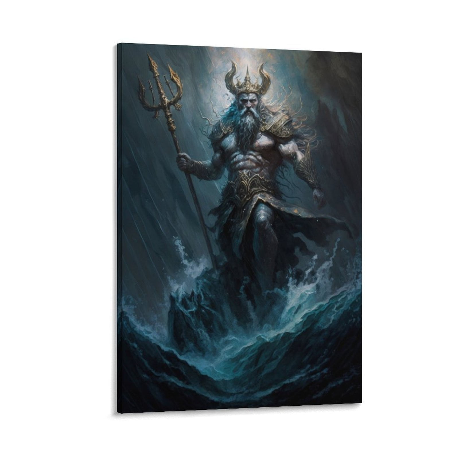 Greek Mythology Poseidon Posters Posters Art Print Wall Photo Paint ...