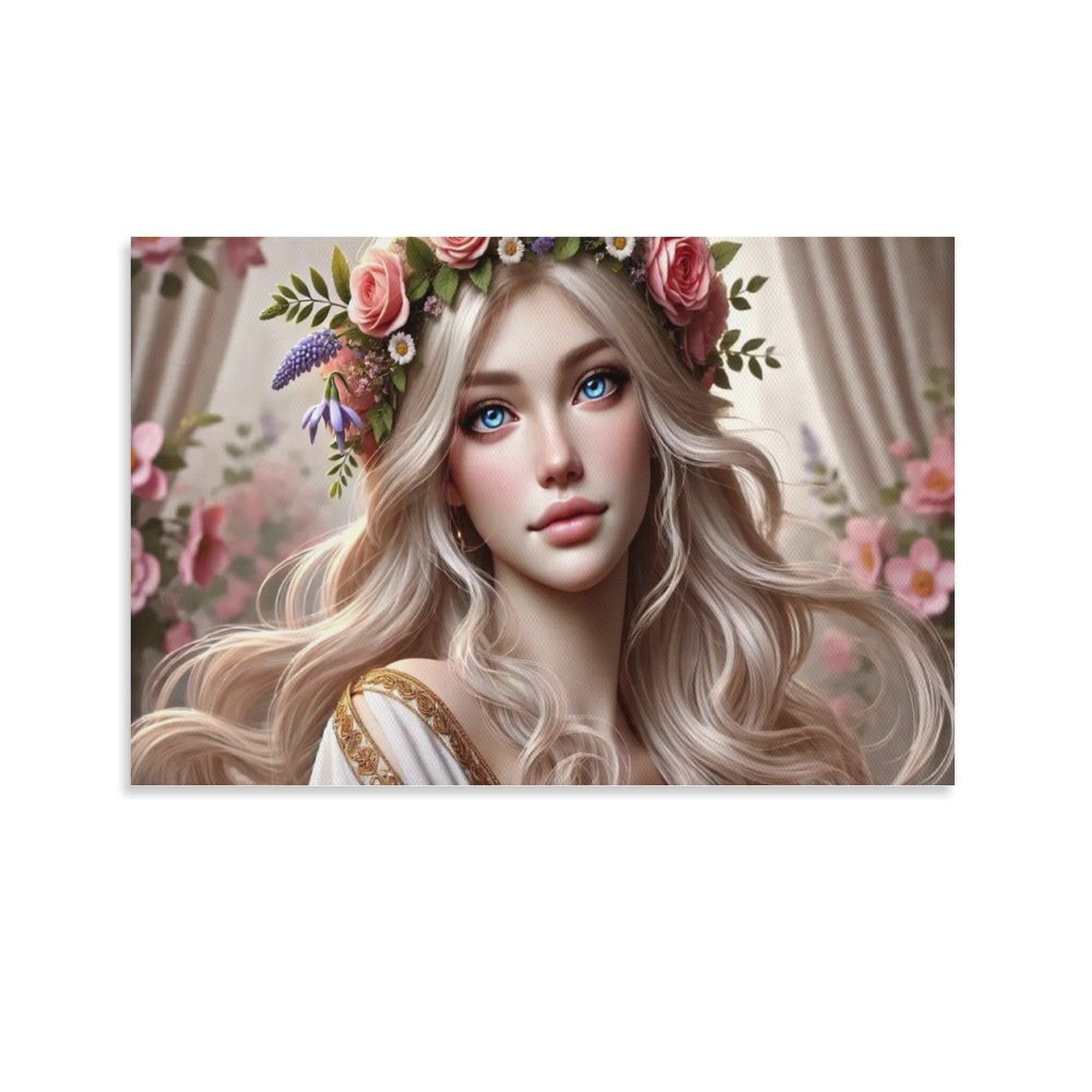 Greek Mythology Poster Aphrodite - Goddess of Love Art Poster Canvas ...